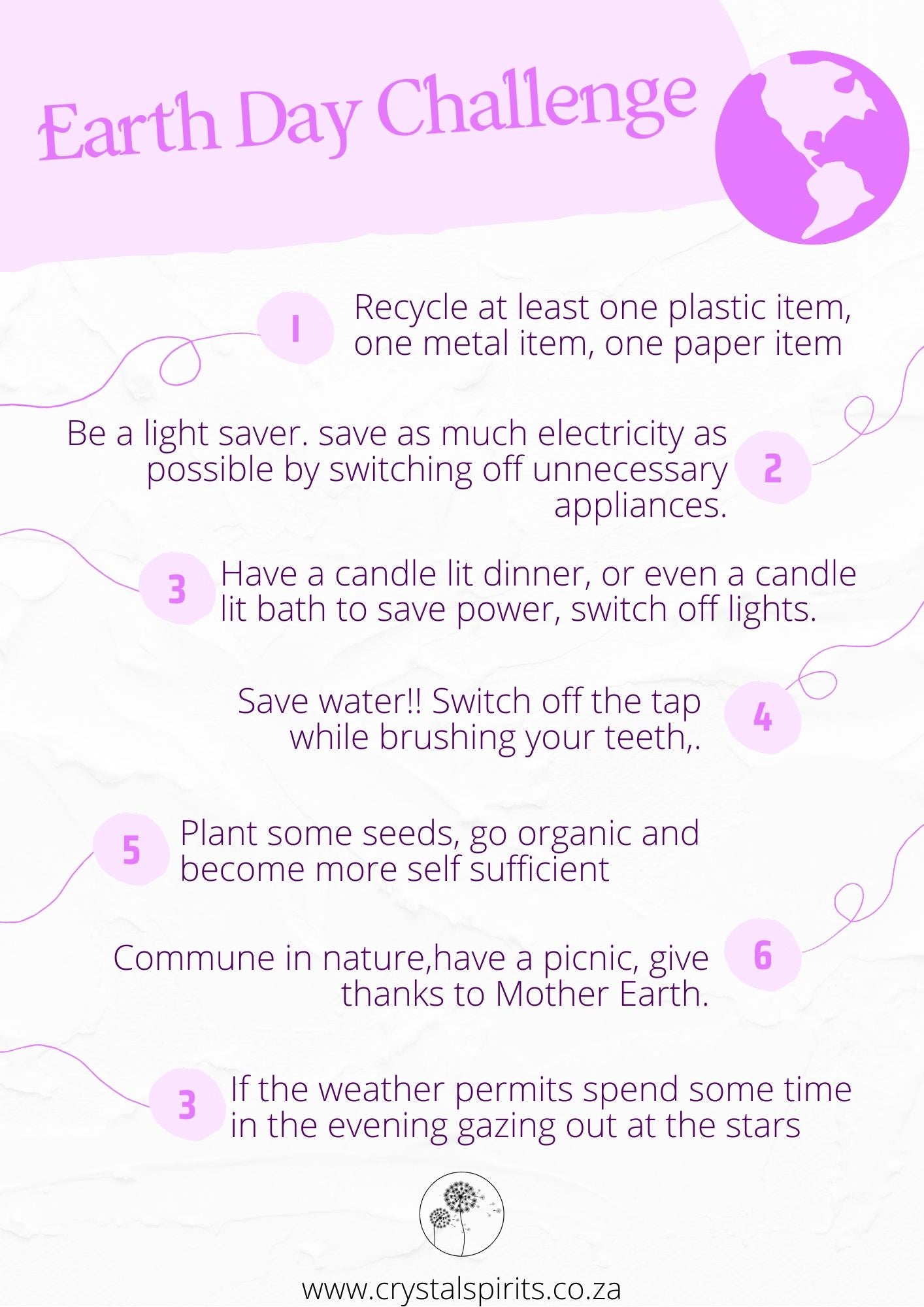 Earthday Challenge – The Crystal Spirits